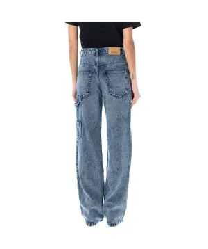 Isabel Marant Étoile By Mara' Logo Patch Wide-leg Jeans