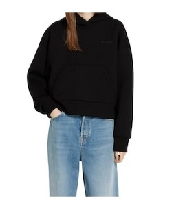 Gucci Viscose Jersey Hooded Sweatshirt - Black