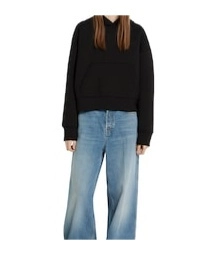 Gucci Viscose Jersey Hooded Sweatshirt - Black