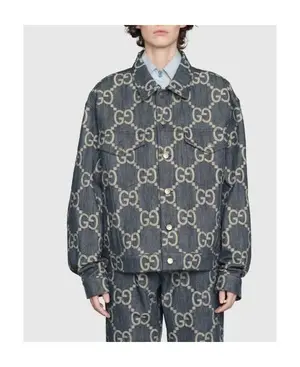 Gucci Interlocking G Pattern Denim Jacket
