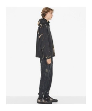 Burberry Sliced Check Hooded Jacket