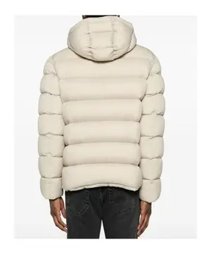 Herno Hooded Quilted Bomber Jacket - White