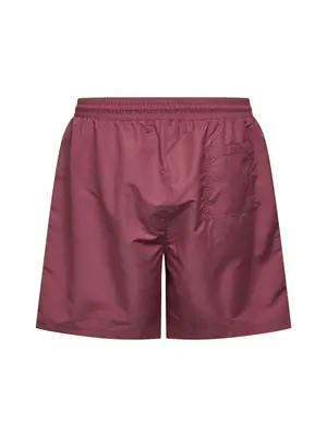 Brunello Cucinelli Logo Detailed Drawstring Swim Shorts - Coral