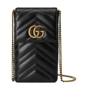 Gucci Marmont Quilted Mini Bag - Black