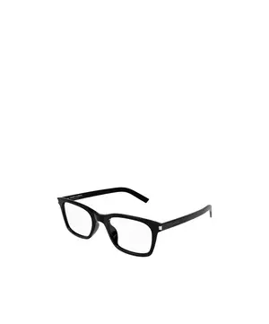 Saint Laurent Rectangle Frame Eyeglasses - Bright Black