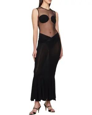 NENSI DOJAKA Yasmin" Draped Skirt - Black