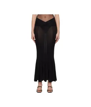 NENSI DOJAKA Yasmin" Draped Skirt - Black