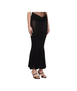 NENSI DOJAKA Yasmin" Draped Skirt - Black