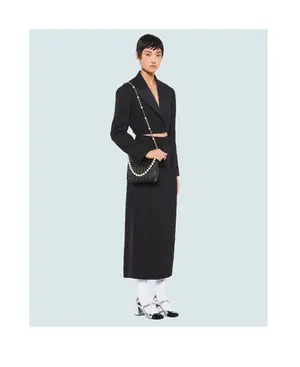 Miu Miu Cropped Grain De Poudre Jacket