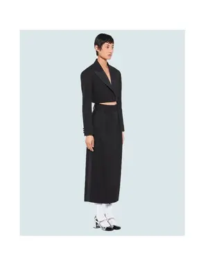 Miu Miu Cropped Grain De Poudre Jacket