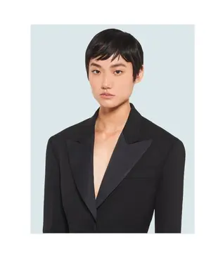 Miu Miu Cropped Grain De Poudre Jacket
