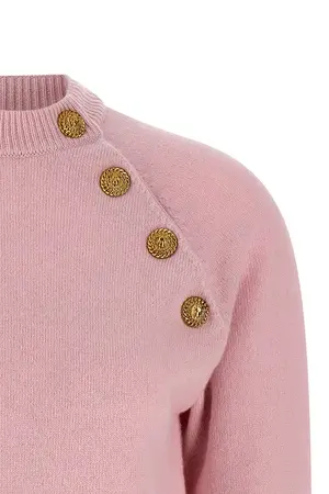 Balmain Long Sleeved Buttoned Jumper