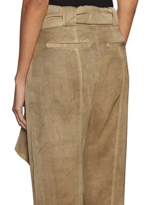 DONDUP Lace-up Straight Casual Pants