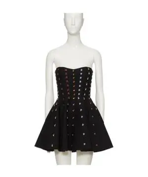 Valentino Garavani Embellished Strapless Mini Dress