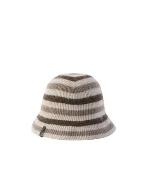 Brunello Cucinelli Ribbed Knit Bucket Hat With Metallic Thread Detail - Multicolor