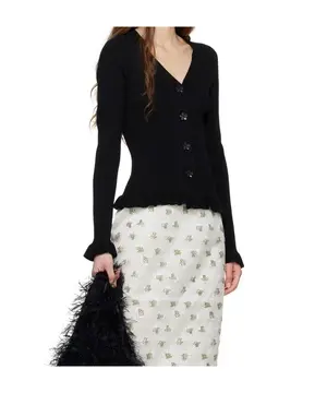 Cecilie Bahnsen Cassia Cardigan - Black