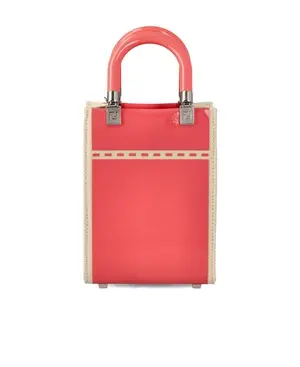 Fendi Logo Detailed Shopper Bag - Red