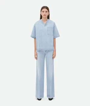 Bottega Veneta Light Bleached Denim T-shirt