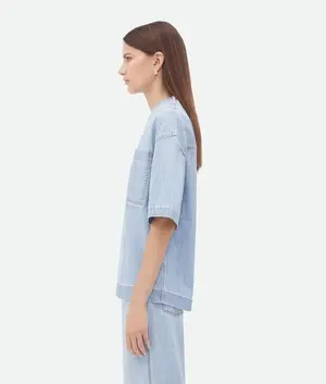 Bottega Veneta Light Bleached Denim T-shirt