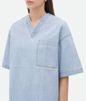 Bottega Veneta Light Bleached Denim T-shirt