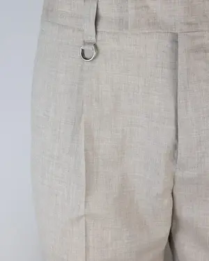 PAOLO PECORA Slim Fit Chinos - Gray