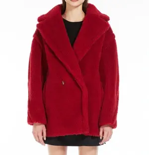Max Mara Double-breasted Coat - Red