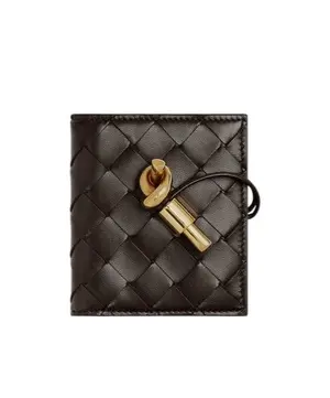 Bottega Veneta Andiamo Flap Card Case - Fondant