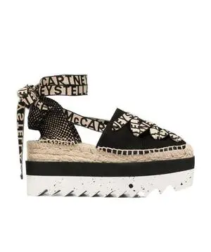 Stella McCartney Gaia Platform Espadrilles - Black