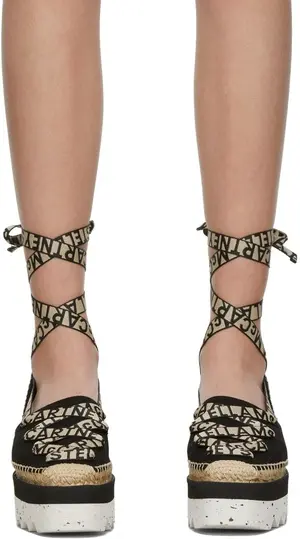 Stella McCartney Gaia Platform Espadrilles - Black