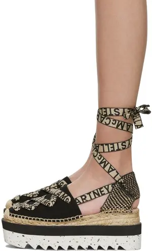 Stella McCartney Gaia Platform Espadrilles - Black
