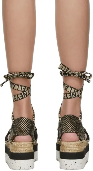 Stella McCartney Gaia Platform Espadrilles - Black