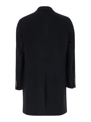 Tagliatore Single-breasted Brooch-detail Coat