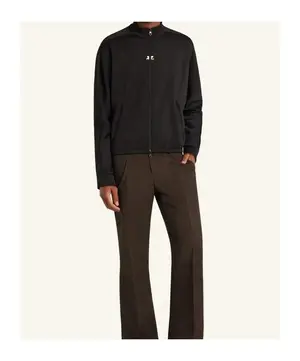 COURREGES Courrèges Interlock Track Jacket - Black