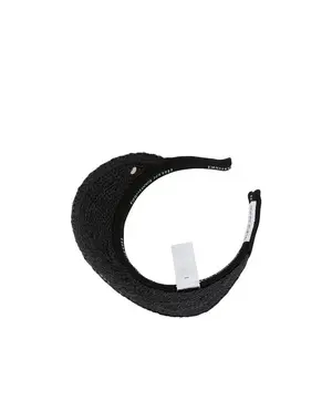 Helen Kaminski Logo Trim Visor Hat - Black