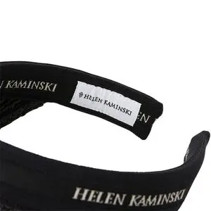 Helen Kaminski Logo Trim Visor Hat - Black