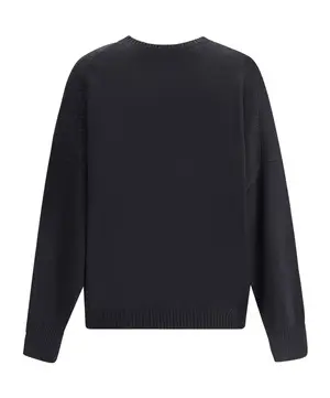 Khaite Long Sleeve V-neck Knit Sweater