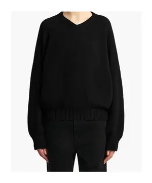 Khaite Long Sleeve V-neck Knit Sweater
