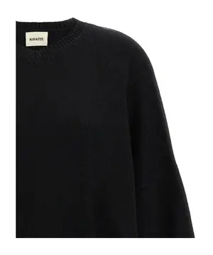 Khaite Long Sleeve V-neck Knit Sweater
