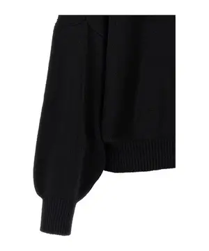 Khaite Long Sleeve V-neck Knit Sweater