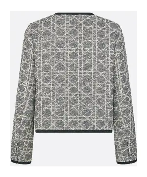 Dior Christian Button-up Crewneck Jacket - Grey