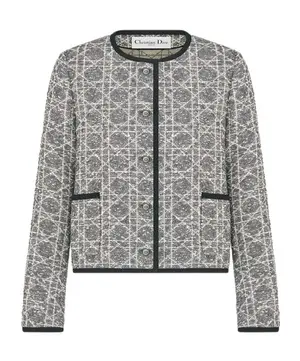 Dior Dior Christian Button-Up Crewneck Jacket Grey