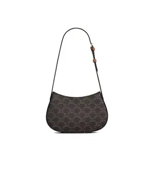 Celine Medium Tilly Bag In Triomphe Canvas And Calfskin