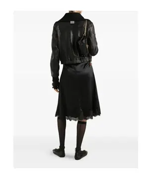 Dolce & Gabbana Leather Bomber Jacket