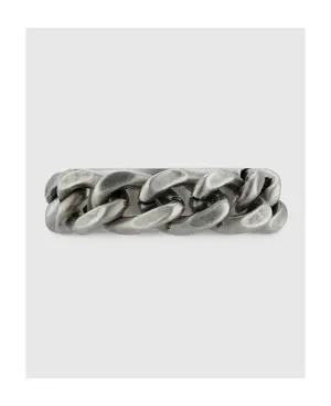 Gucci Logo Plaque Chain Ring