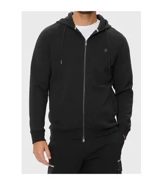 Hugo Boss Logo Patch Zip Hoodie