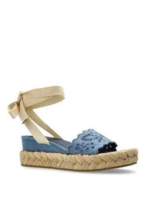 JIMMY CHOO Arlee Wedge Espadrille Sandals - Blue