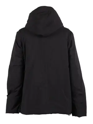 K-WAY Hooded Cropped Jacket - Black