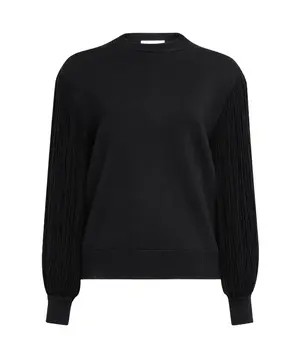 Alaïa Fringed-sleeve Knit Jumper