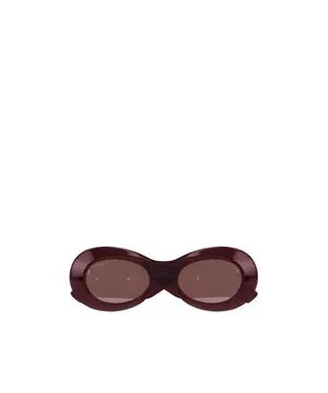 Gucci Oval Frame Sunglasses - Violet