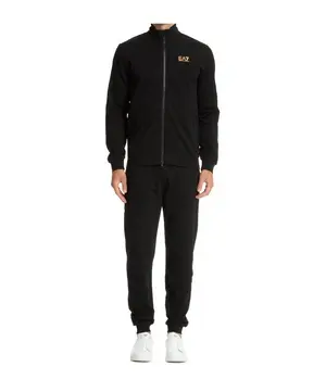 EA7 Logo-print Tracksuit - Black